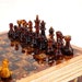 Handmade Chess Chest Made of Oak Decorated With Natural - Etsy