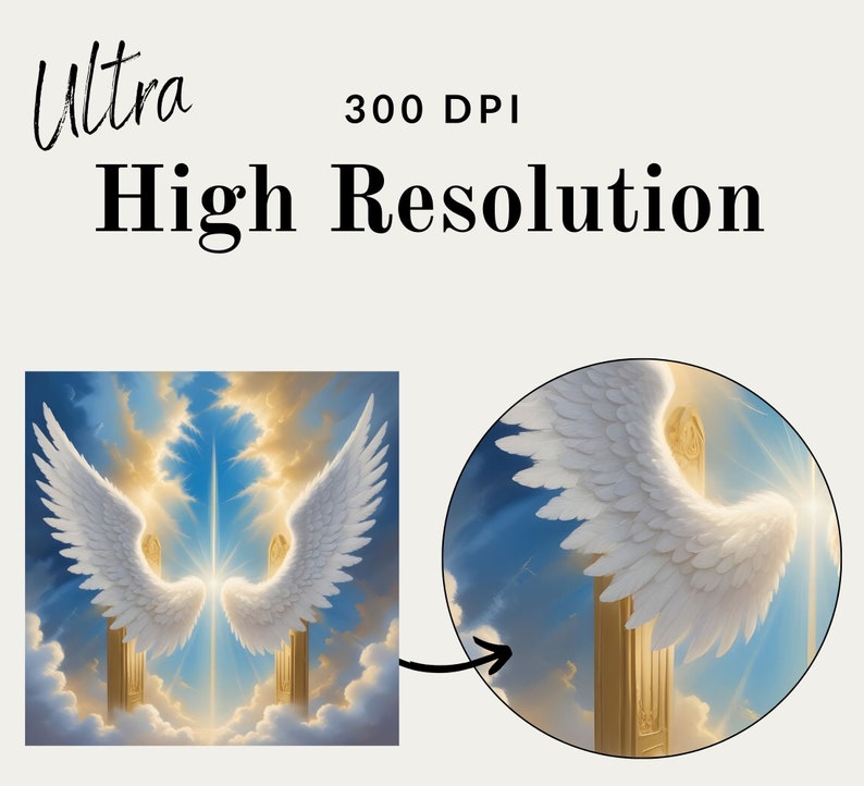 White Angel Wing Blue Heaven Background Gold Pillar Png, Memorial ...