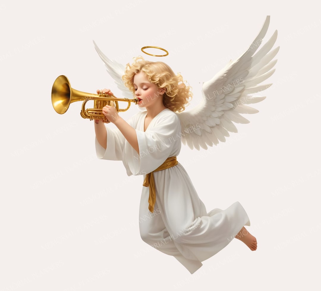 Trumpet Angel Png, Trumpeting Angel Shape, Angel Silhouette, Angel ...