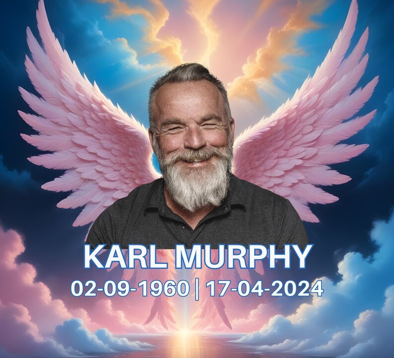 Pink Angel Wings in Heaven Background Png, Custom in Memory Angel Wings ...