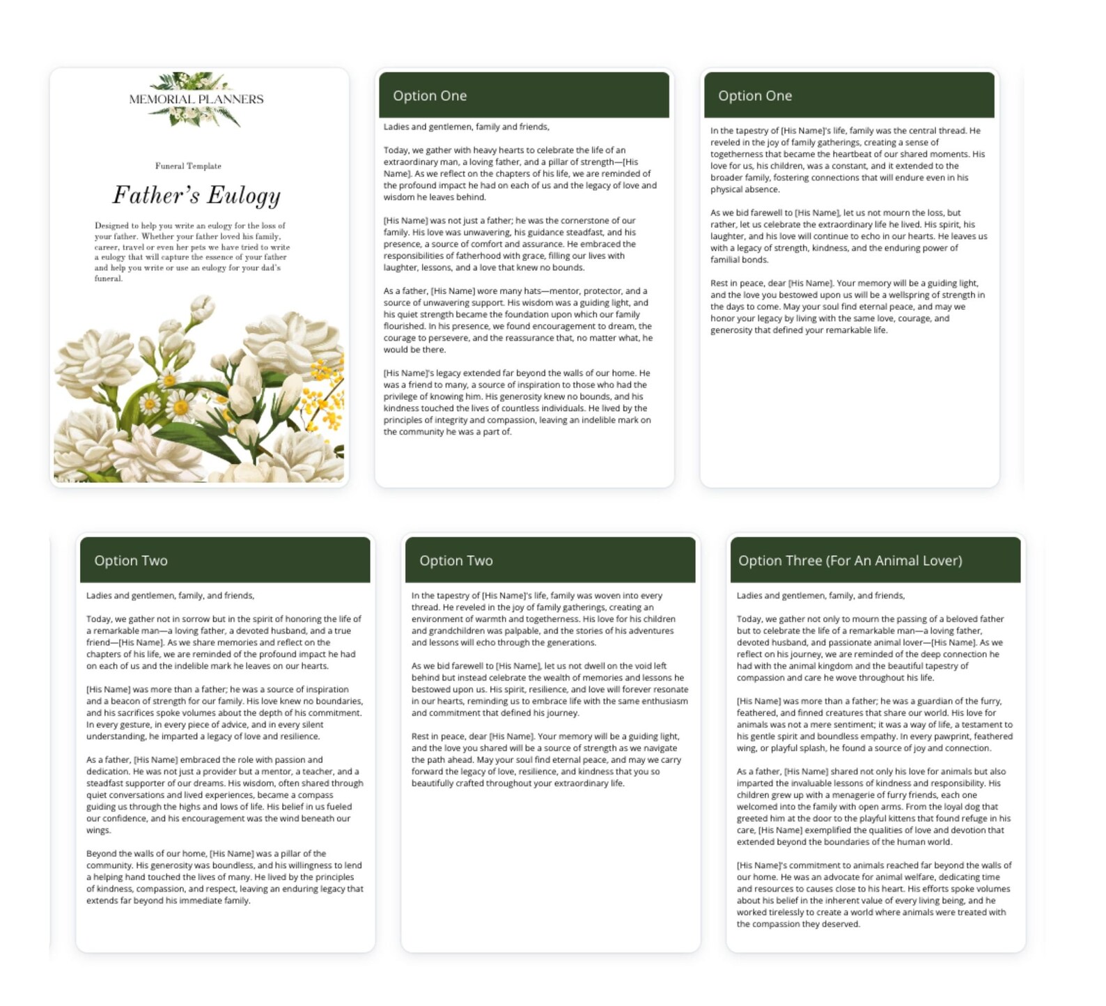 Funeral Eulogy for Loss of Father, Eulogy Speech, Funeral Speech ...