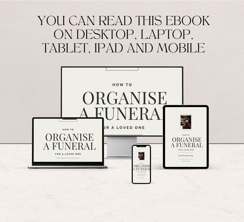 How to Organise A Funeral, Funeral Planner Ebook, Funeral Checklist ...