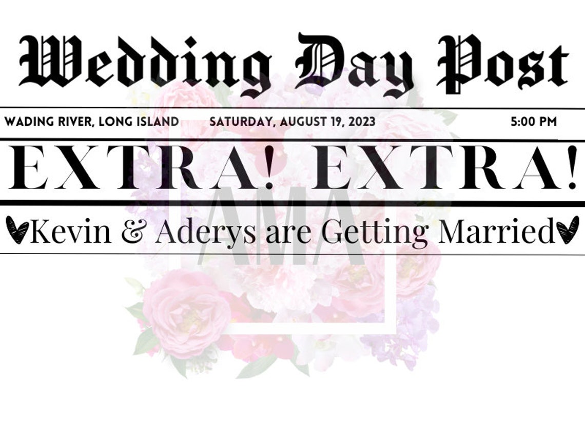 Newspaper Header Template Canva - Etsy