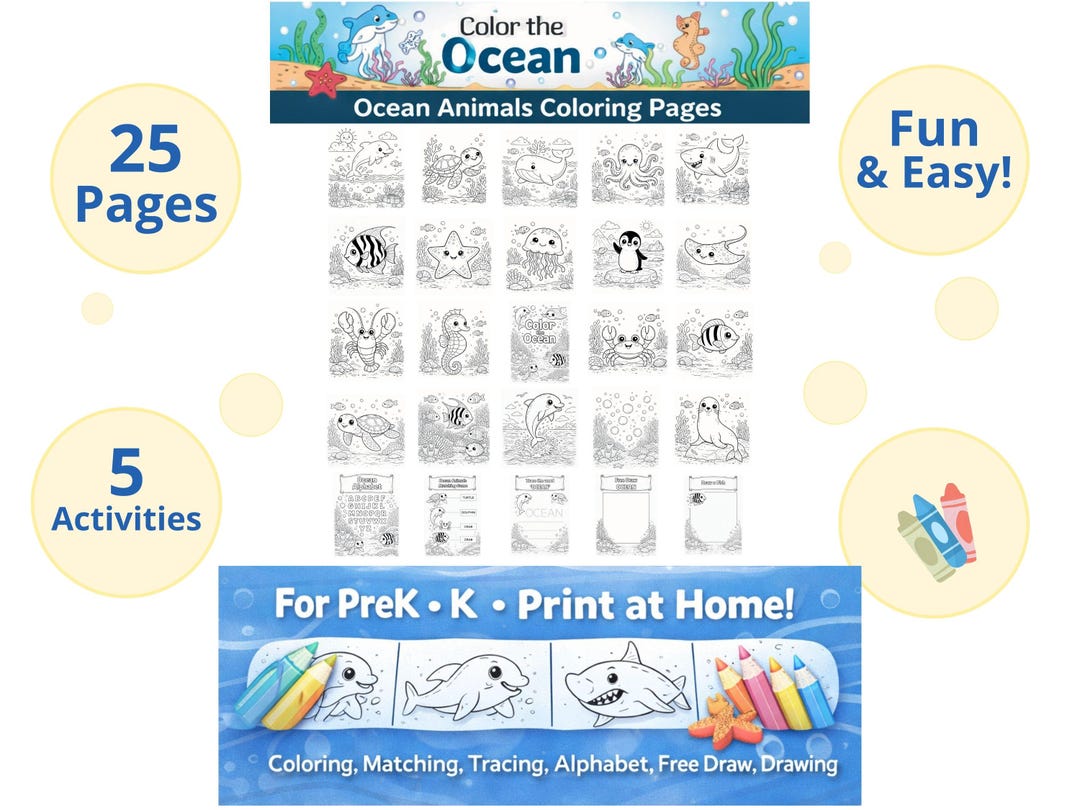 Adult Coloring Pages | Cute Ocean Animals Coloring Pages | Adult and ...