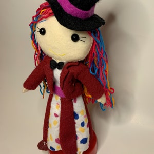 Circus Felt Doll - Handmade Felt Doll - Unique Collectible - Etsy