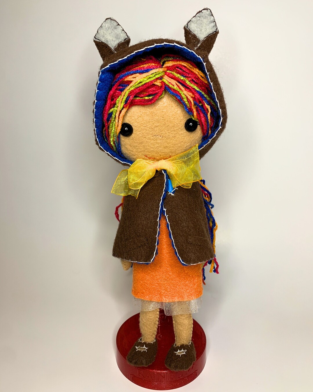 Fox Cloak Felt Doll - Handmade Felt Doll - Unique Collectible - Etsy