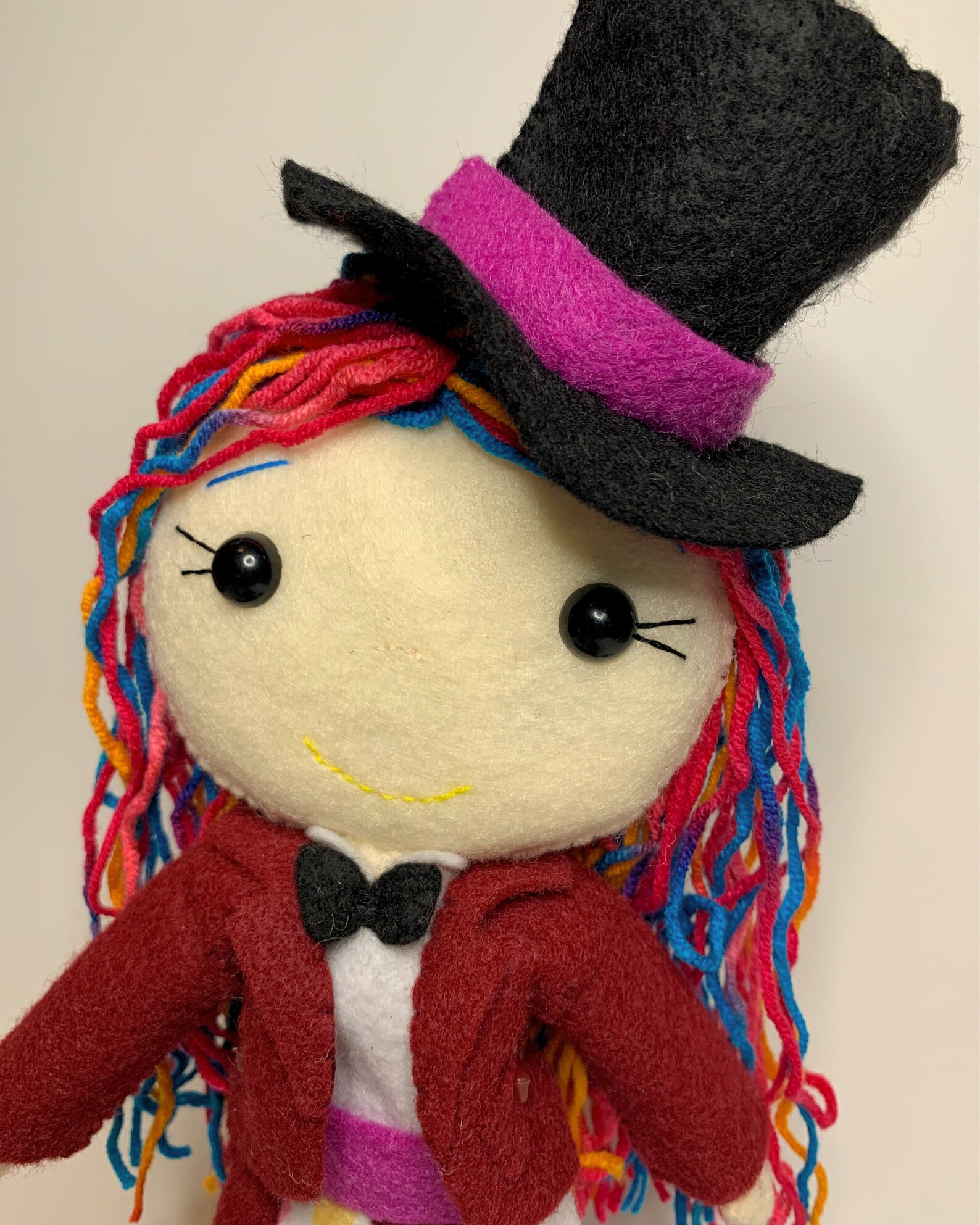 Circus Felt Doll - Handmade Felt Doll - Unique Collectible - Etsy