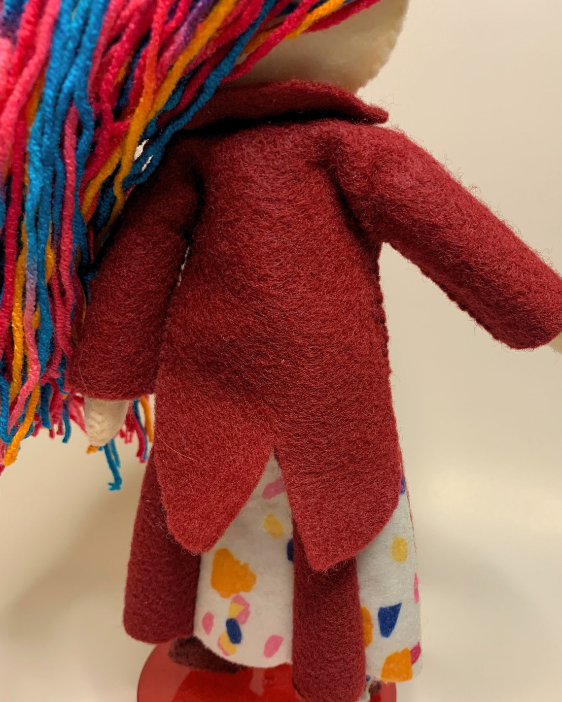 Circus Felt Doll - Handmade Felt Doll - Unique Collectible - Etsy