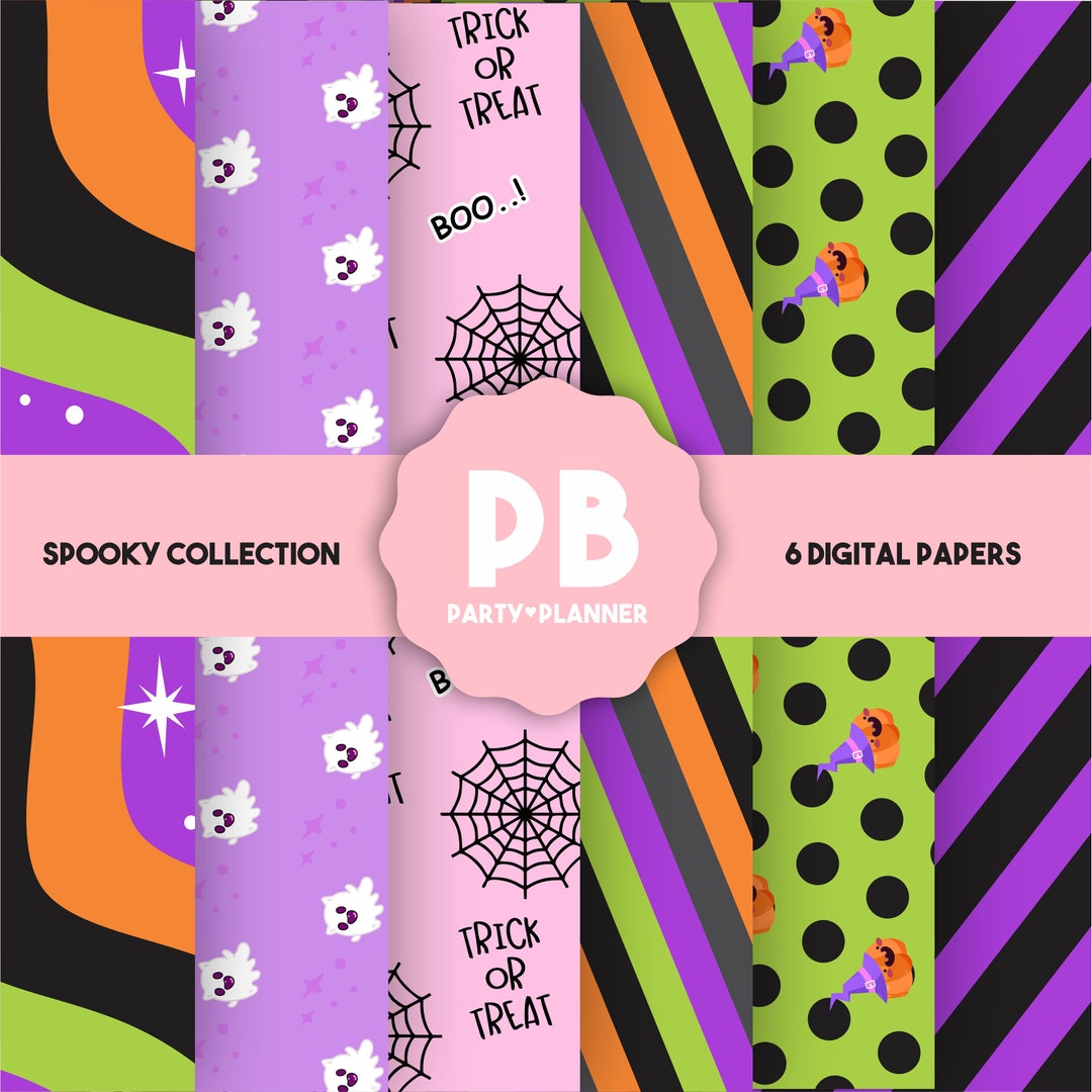 Digital Paper, Digital Papers, Cliparts, Backgrounds, Halloween ...