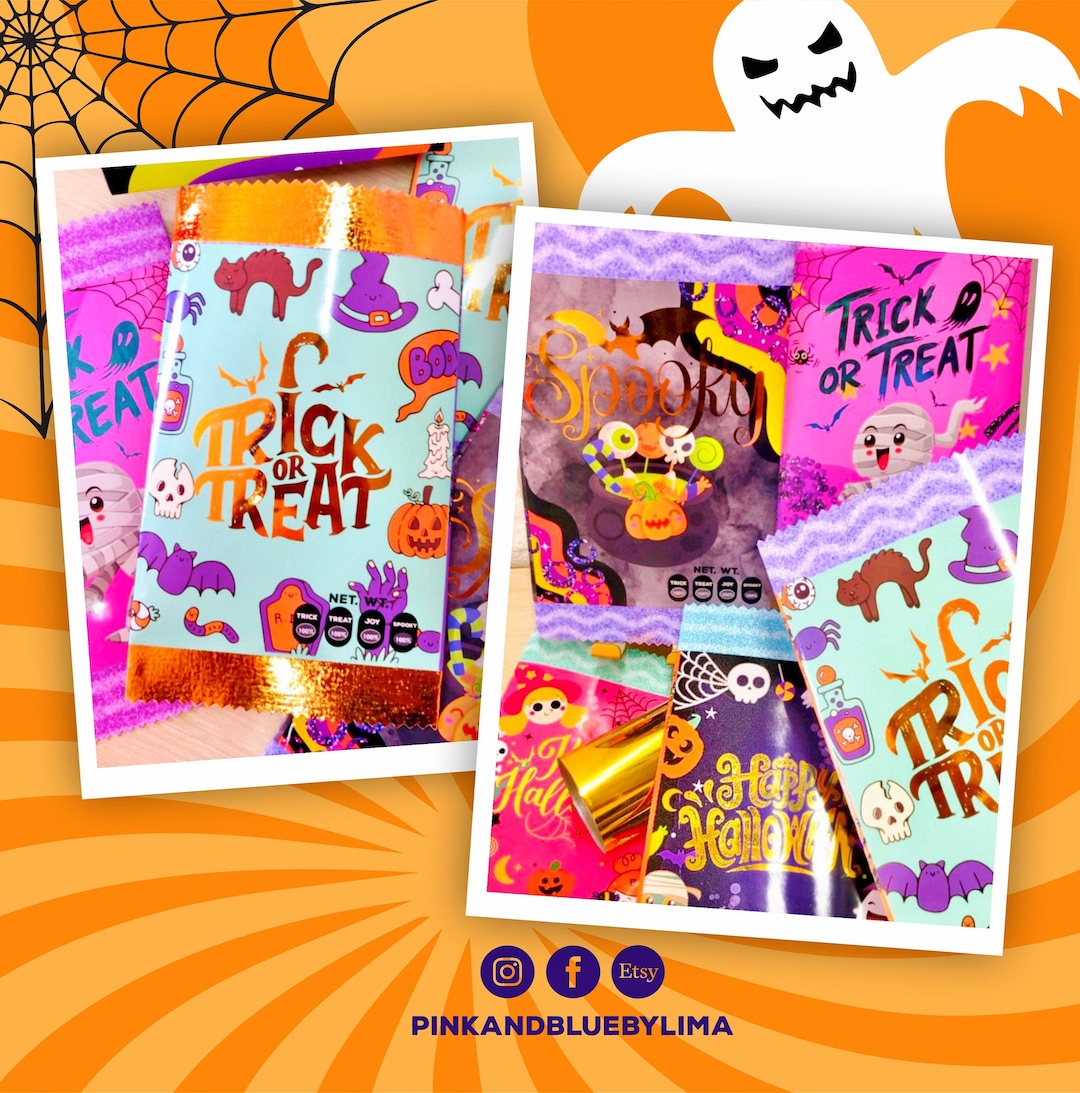 Chipbags, Digital Files, Candy Bags, Halloween, Witches' Night, Digital ...