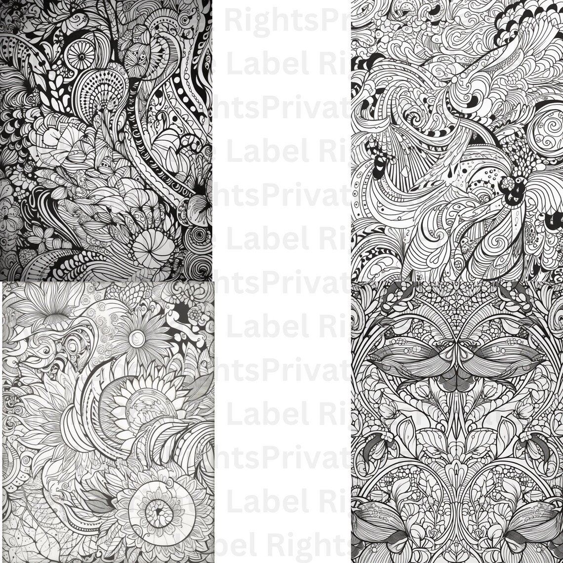 150 Patterns Adult Coloring Pages Amazon KDP Coloring Book - Etsy