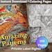150 Patterns Adult Coloring Pages Amazon KDP Coloring Book Publishing ...