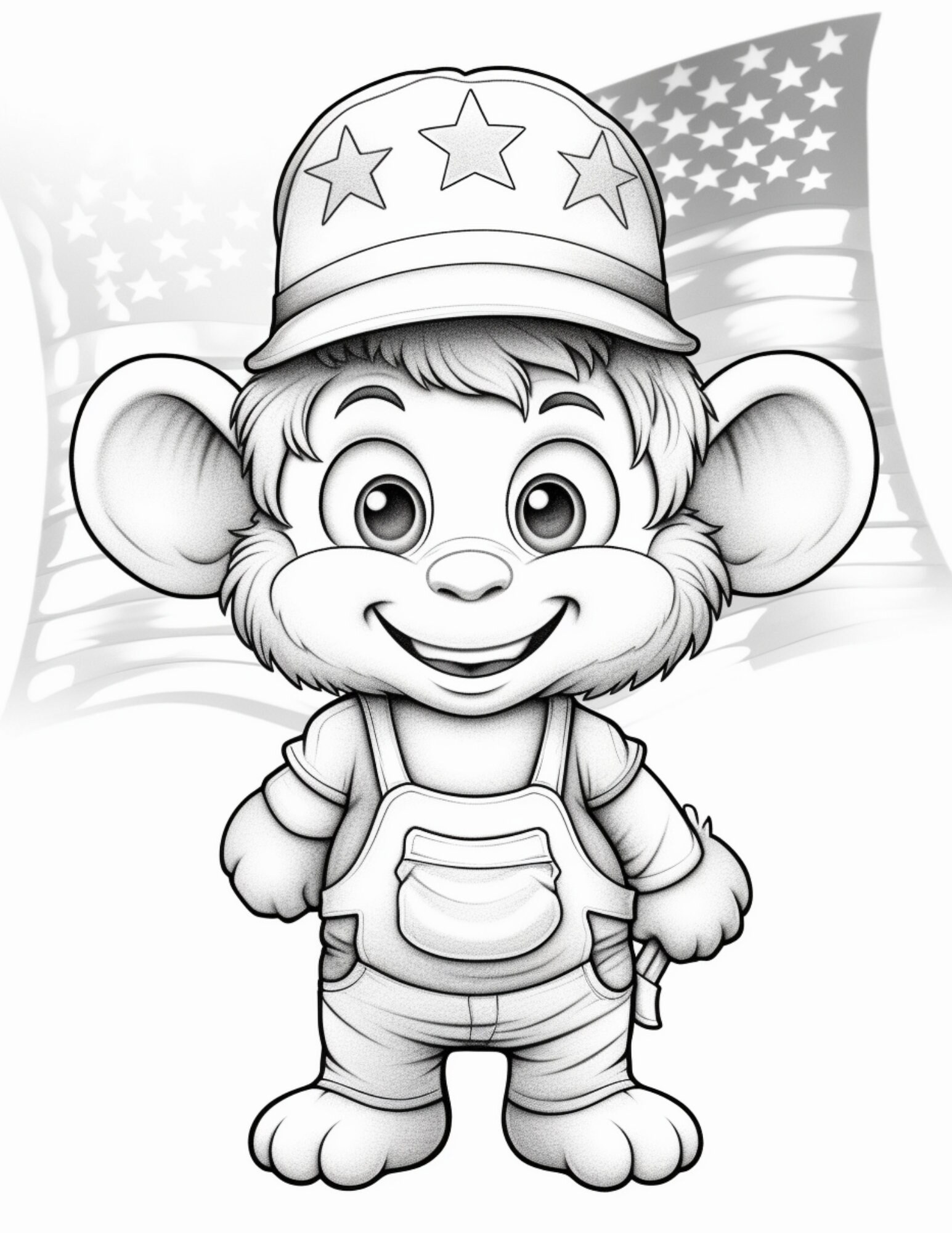 221 Cute Kawaii Monkeys Coloring Book Pages Amazon KDP - Etsy