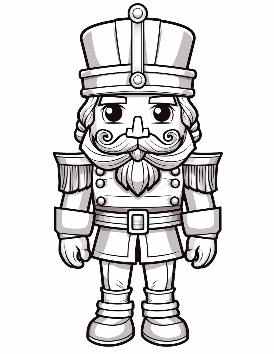 Christmas Nutcrackers Aesthetic Coloring Book Pages Plus 14 Cover ...