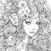 57 Hair Patterns Coloring Book Pages Printable Edit in Canva PNG JPG ...