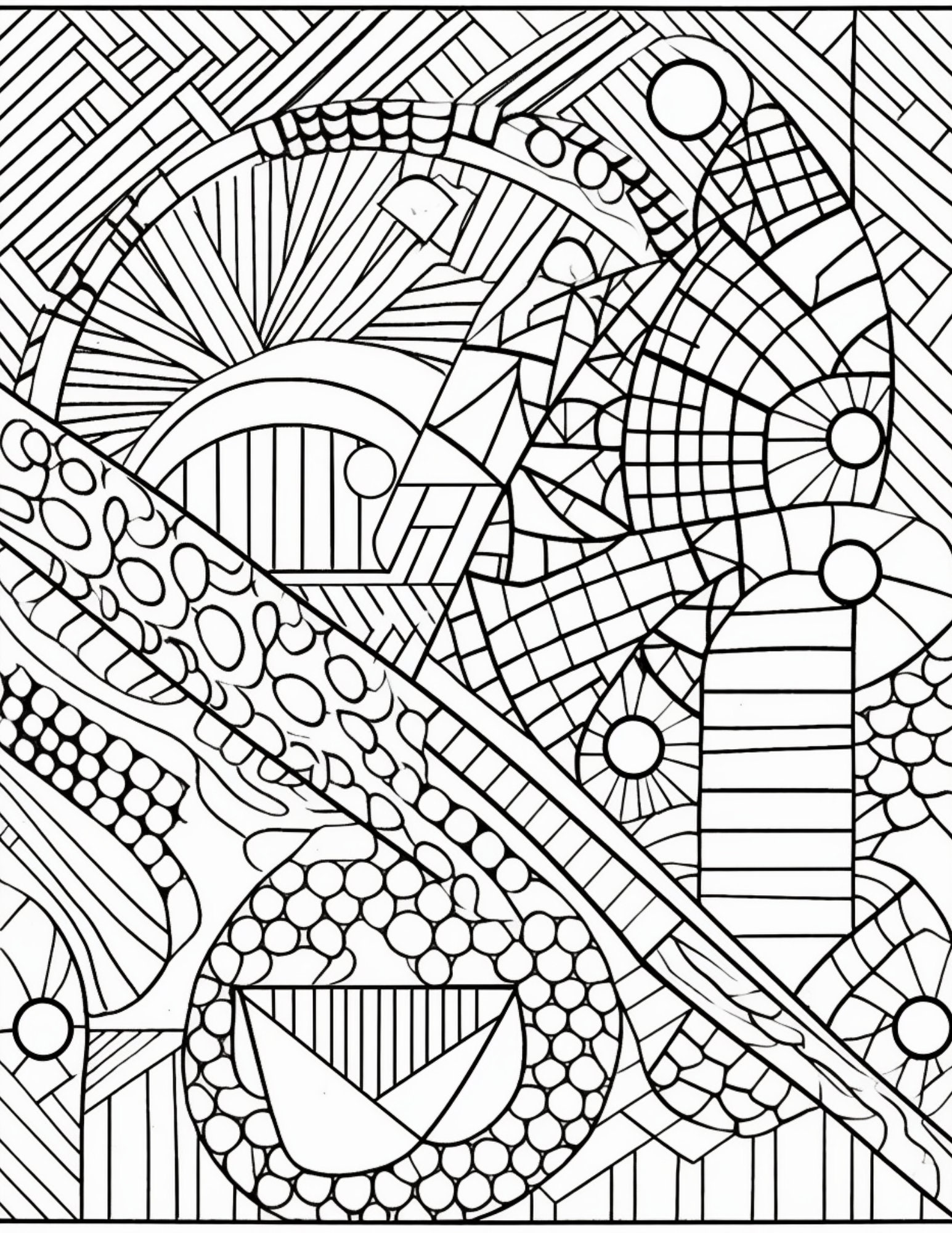 56 Mosaic Patterns Coloring Book Pages Printable Edit in Canva PNG JPG ...