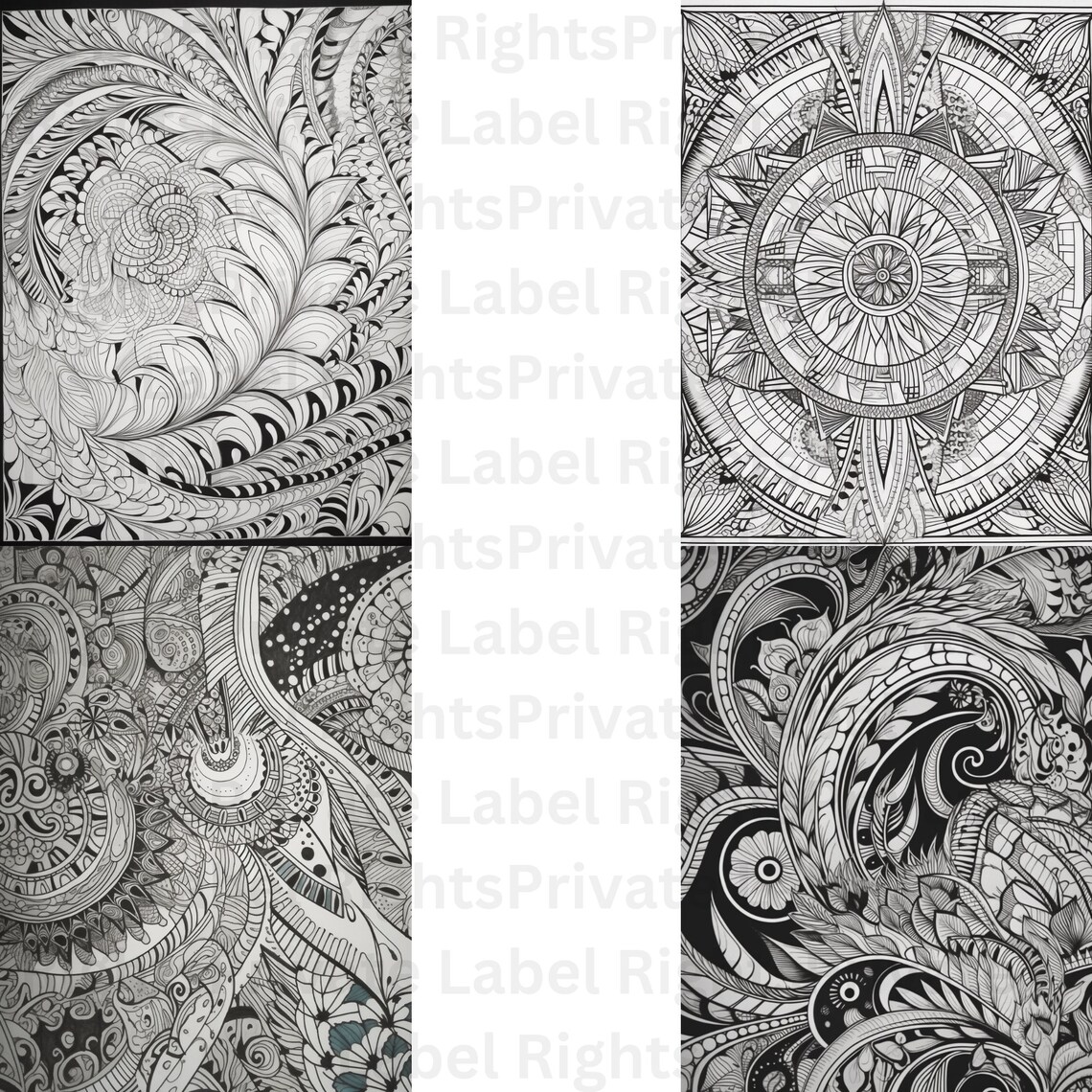 150 Patterns Adult Coloring Pages Amazon KDP Coloring Book - Etsy