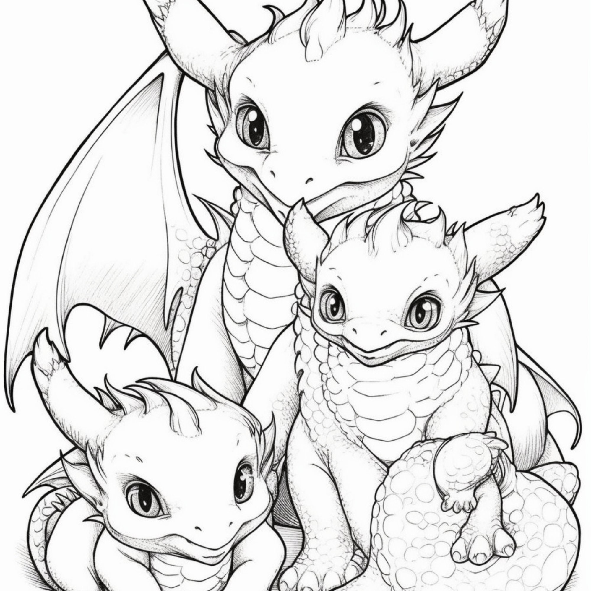 Fantasy Bundle 150 X 3 Coloring Pages PLR. Fairies, Castles, and Baby ...