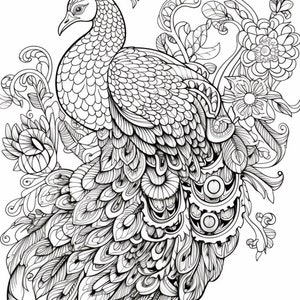 52 Animal Patterns Coloring Book Pages Printable Edit in Canva PNG JPG ...