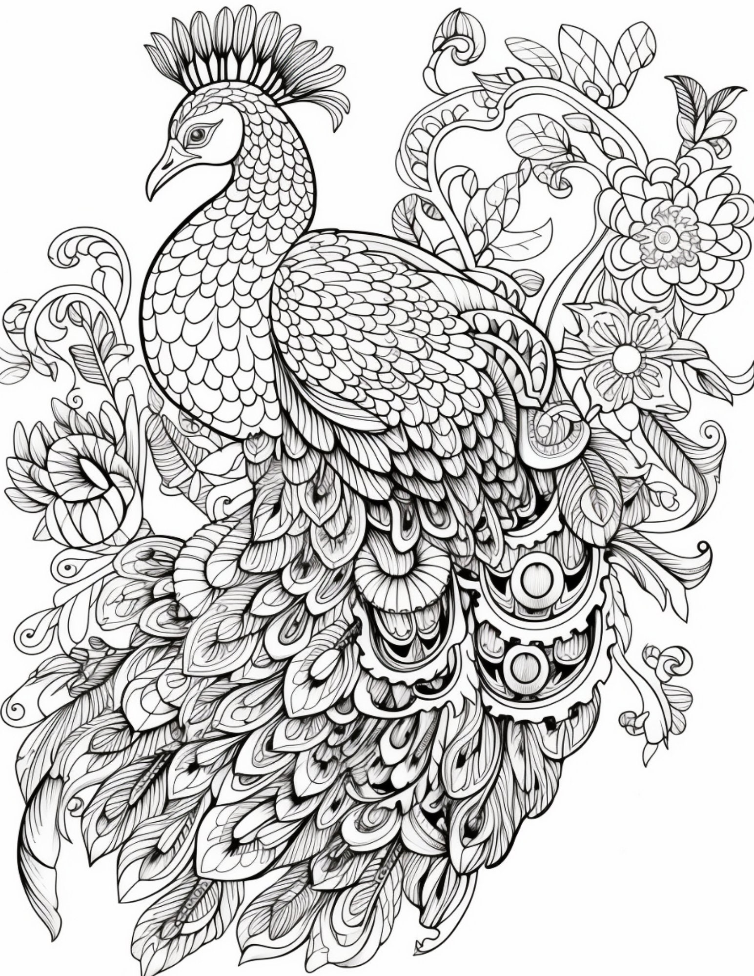 52 Animal Patterns Coloring Book Pages Printable Edit in Canva PNG JPG ...