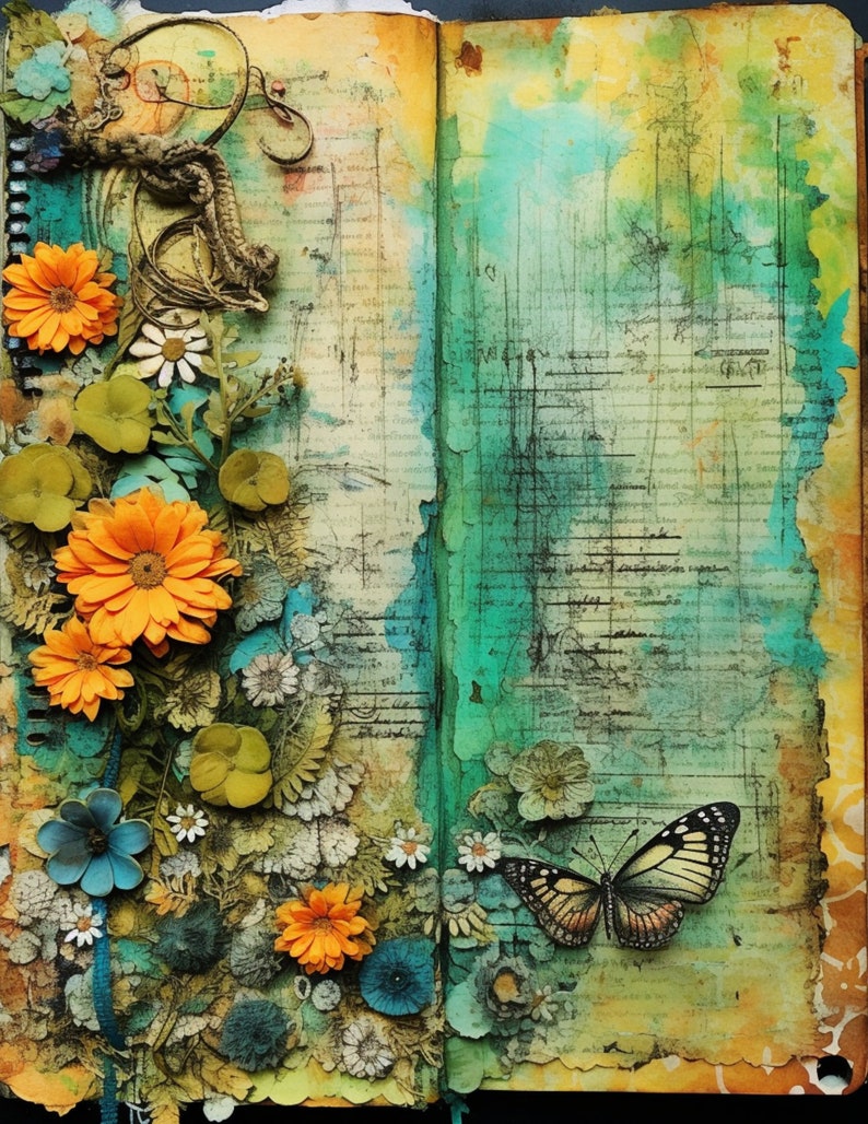 Junk Journal Scrapbook Kit Supplies Journaling Printable Pages ...