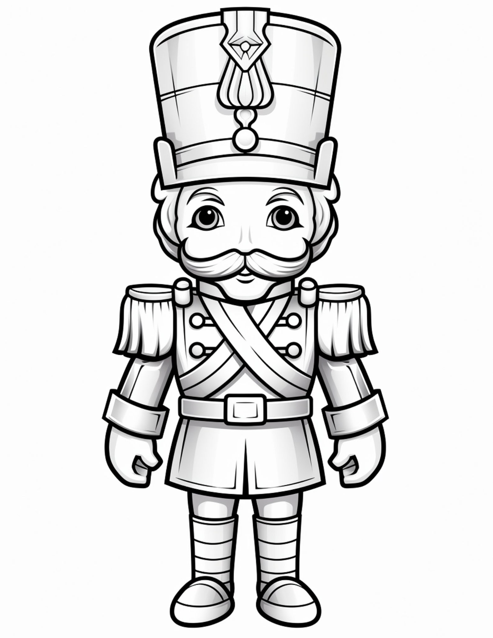 Christmas Nutcrackers Aesthetic Coloring Book Pages Plus 14 Cover ...