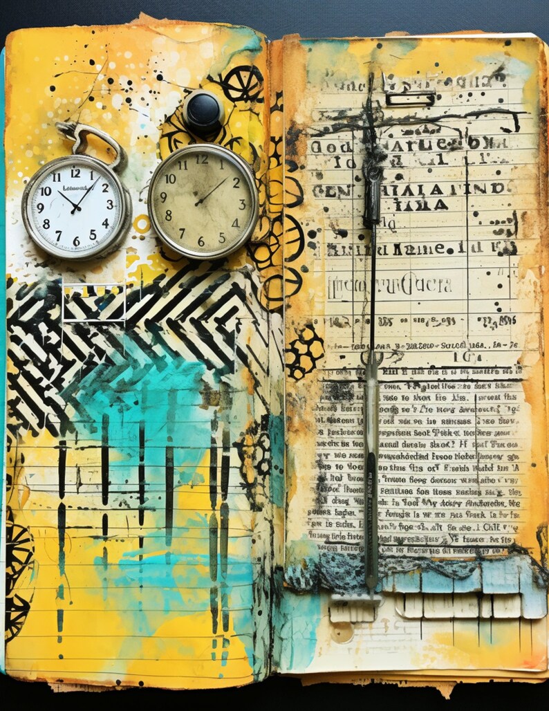 Junk Journal Bundle Scrapbook Kit Supplies Journaling Printable Pages ...