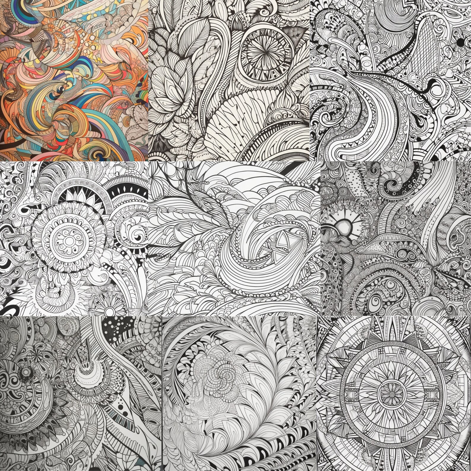 150 Patterns Adult Coloring Pages Amazon KDP Coloring Book Publishing ...