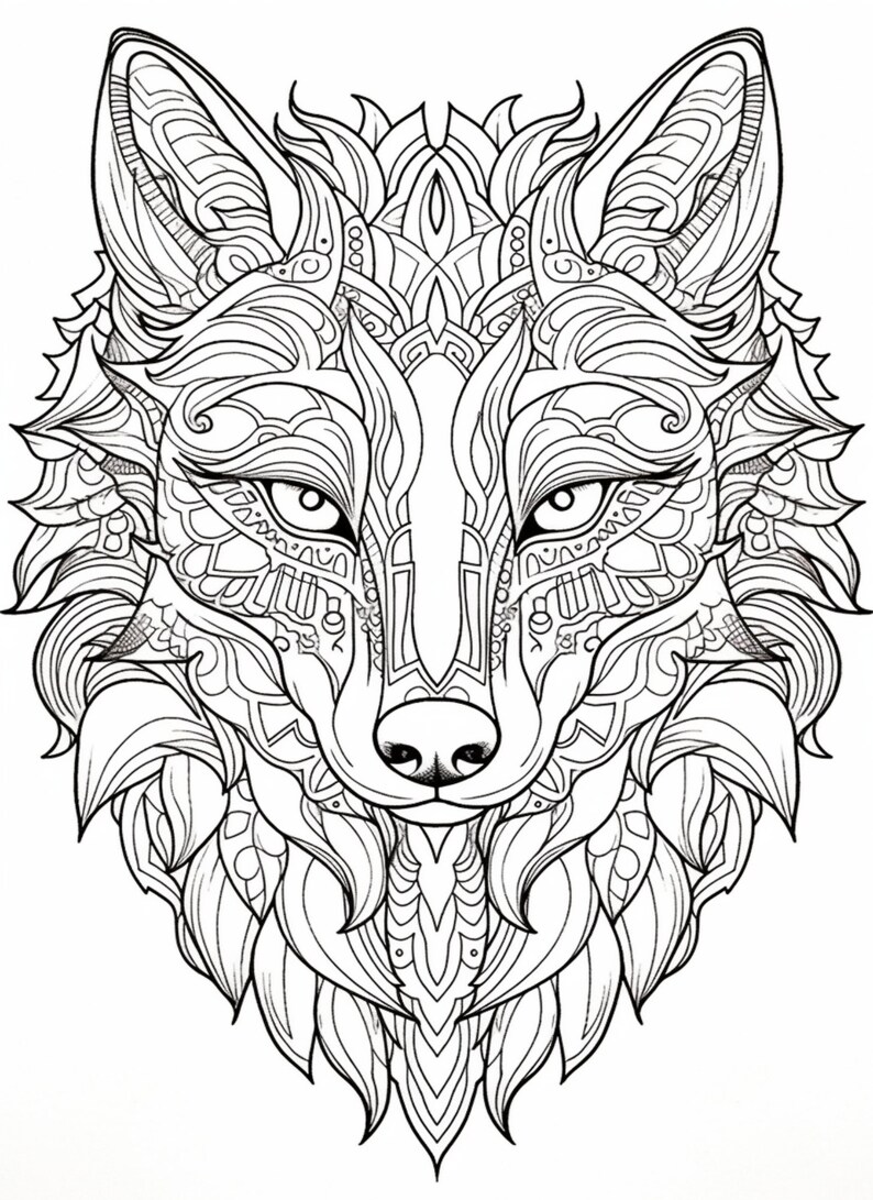 150 Animal Mandala Coloring Pages to Use or Sell Wall Art Templates ...