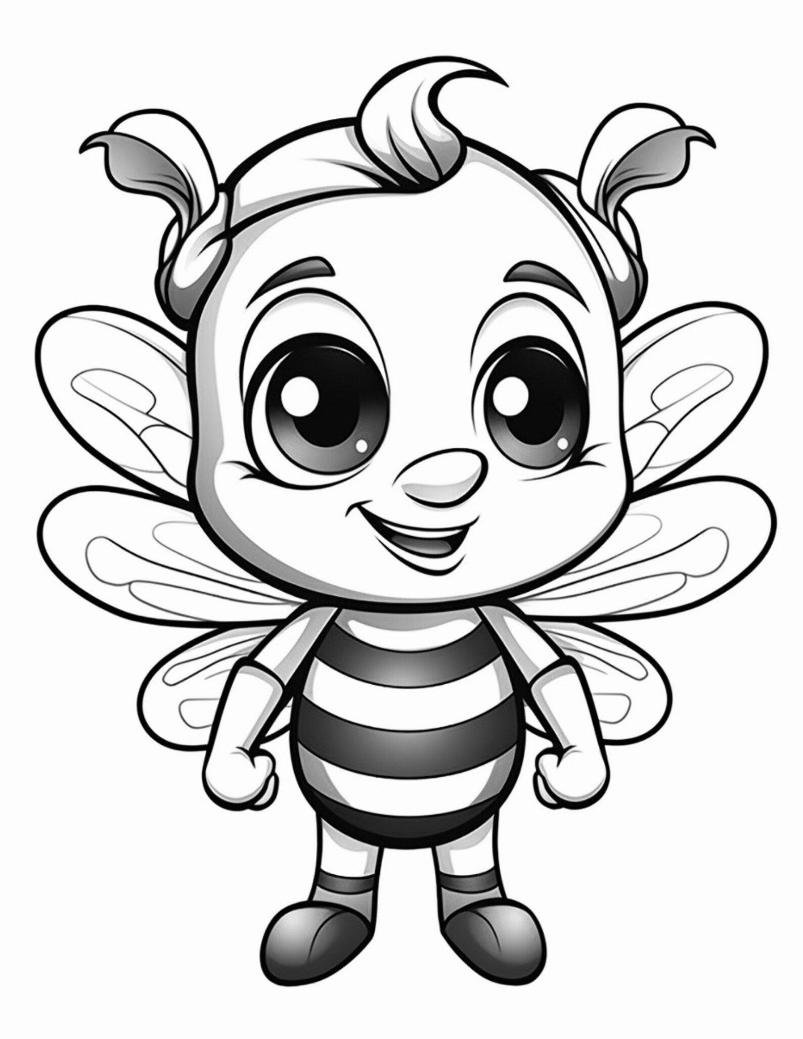 219 Cute Kawaii Bees Coloring Book Pages Amazon KDP Halloween - Etsy