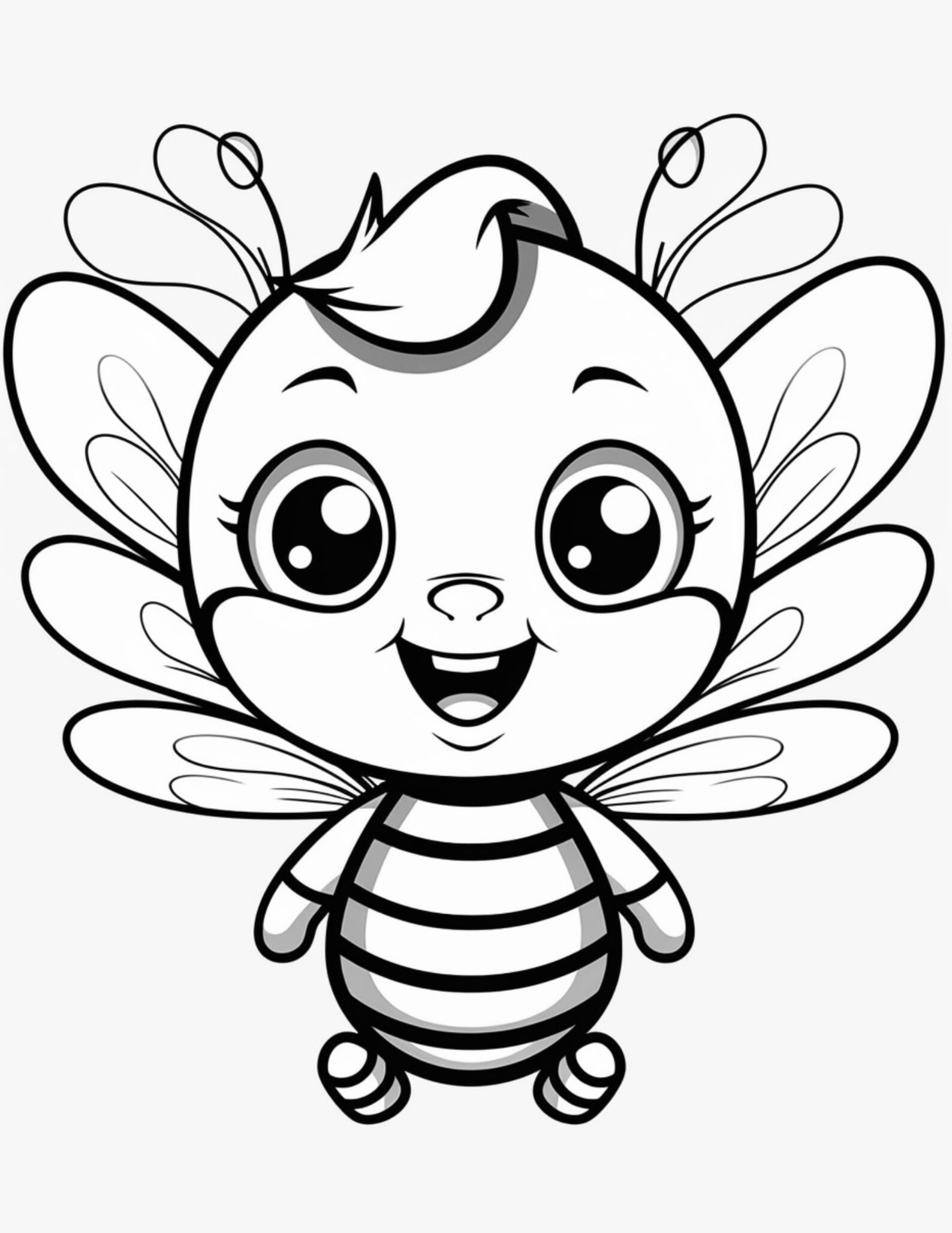 219 Cute Kawaii Bees Coloring Book Pages Amazon KDP Halloween - Etsy