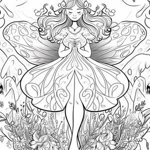 369 Fae Fairies Coloring Pages Plus 11 Cover Images Printable Edit in ...