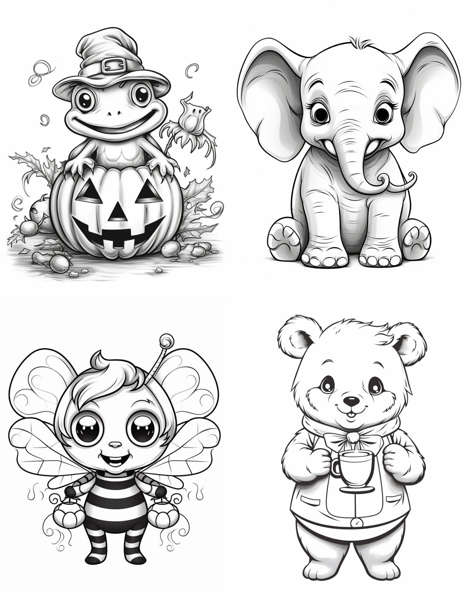 2,754 Cute Kawaii PLR Mega Bundle Coloring Book Pages Amazon KDP Kawaii ...