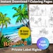 159 Relaxing Coloring Book Pages Plus 18 Cover Images Printable Edit in ...