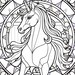 150 Magical Unicorns Coloring Book Pages Plus 6 Cover Images Printable ...
