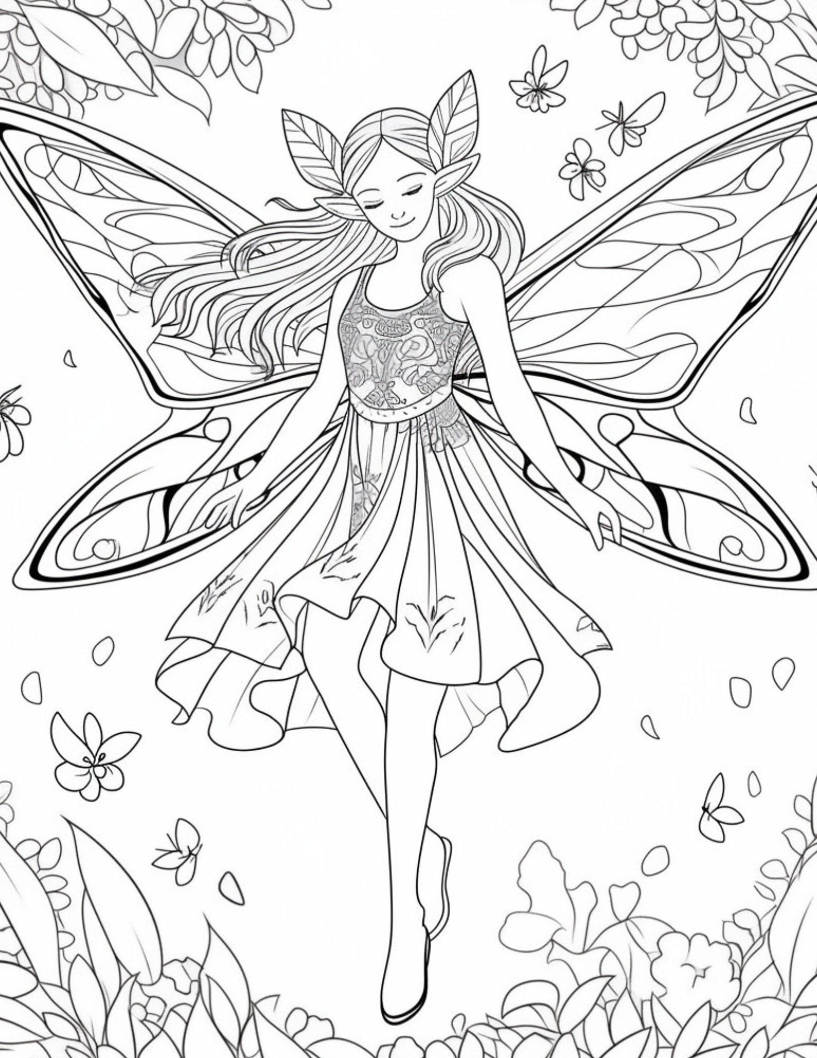 369 Fae Fairies Coloring Pages Plus 11 Cover Images Printable Edit in ...