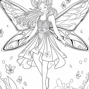 369 Fae Fairies Coloring Pages Plus 11 Cover Images Printable Edit in ...
