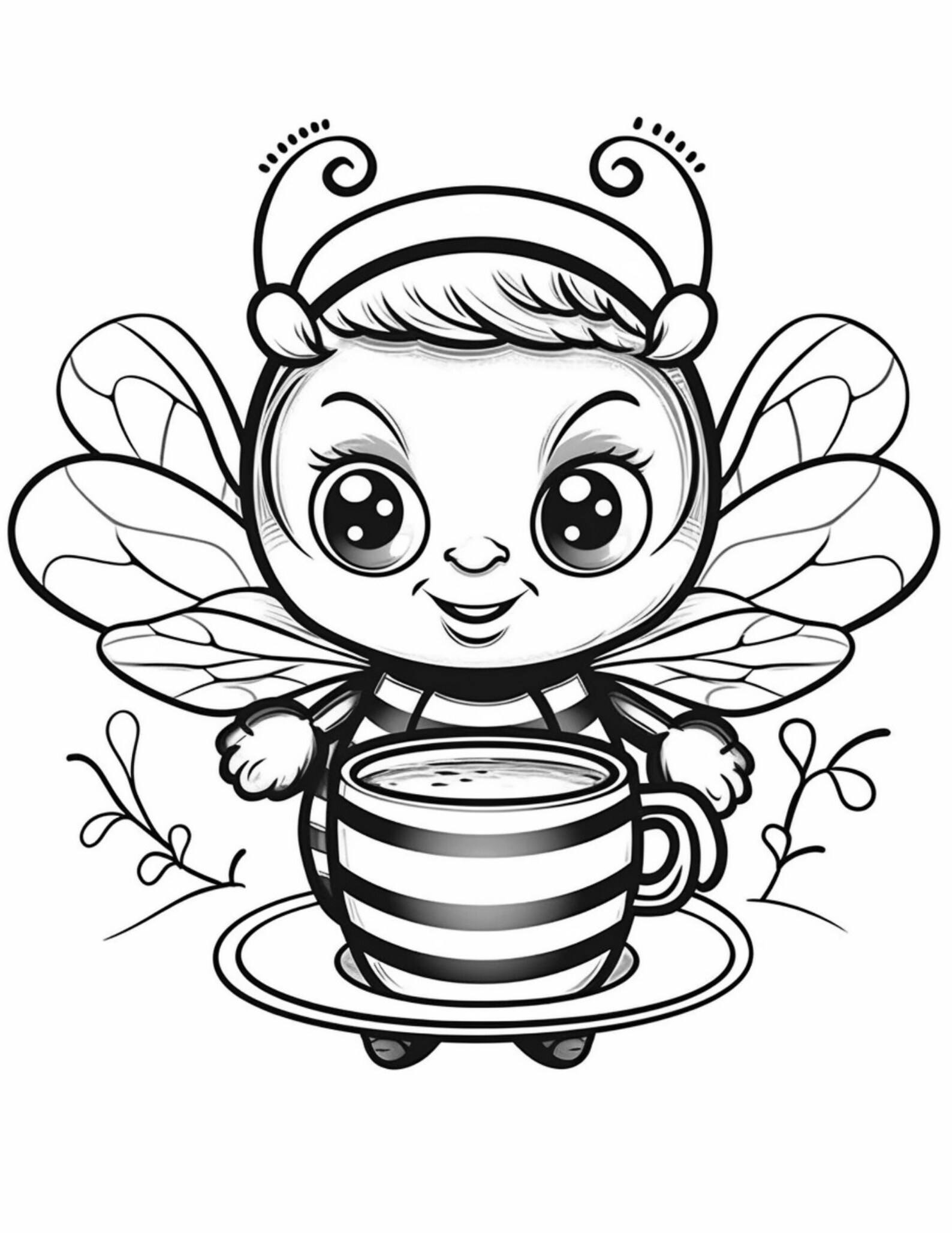 219 Cute Kawaii Bees Coloring Book Pages Amazon KDP Halloween - Etsy