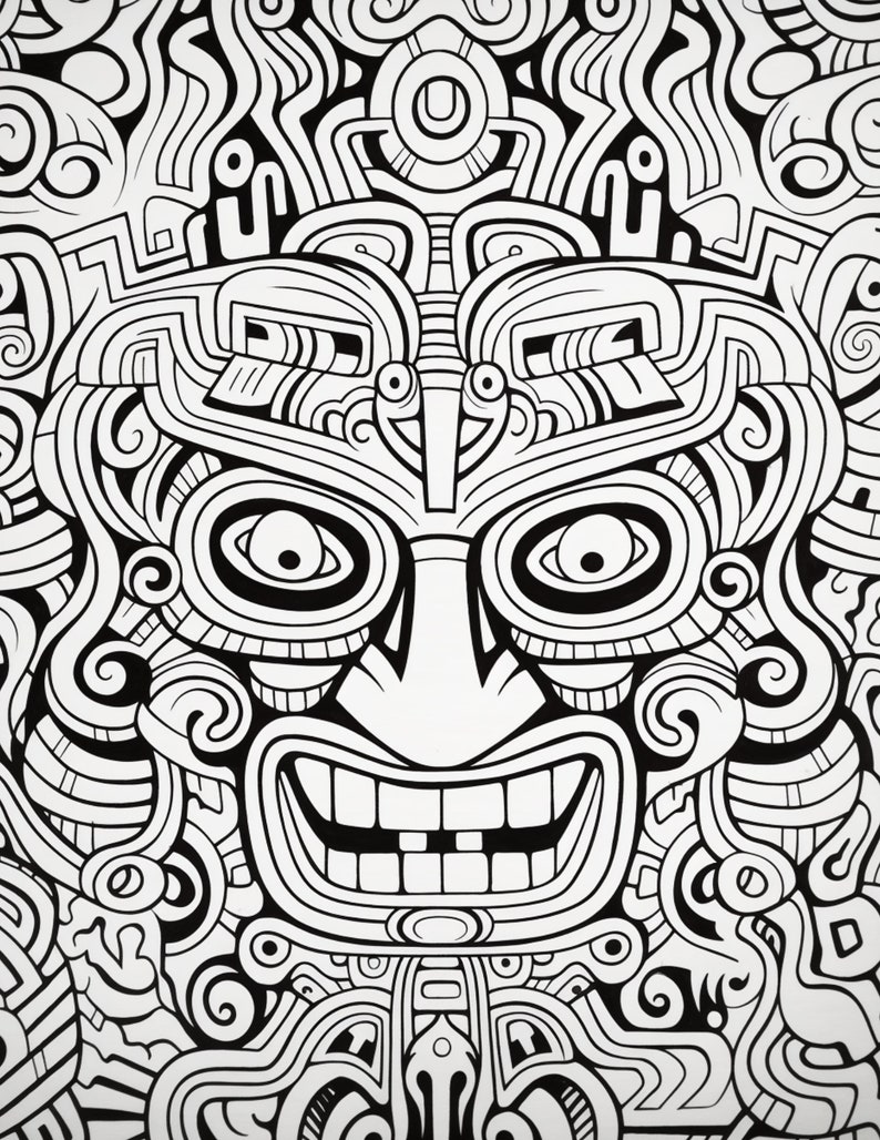 179 Weird Coloring Book Pages Printable Edit in Canva PNG JPG PDF ...