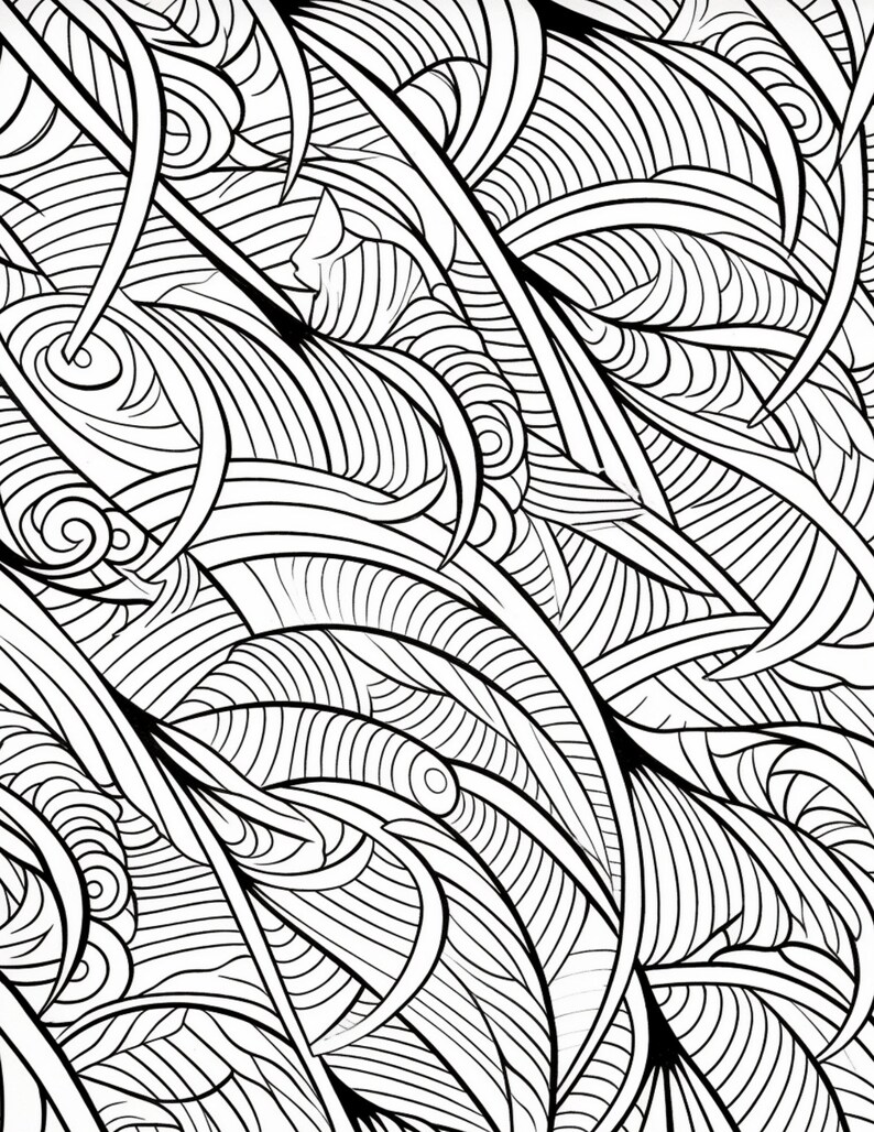 68 Doodle Patterns Coloring Book Pages Printable Edit in Canva PNG JPG ...