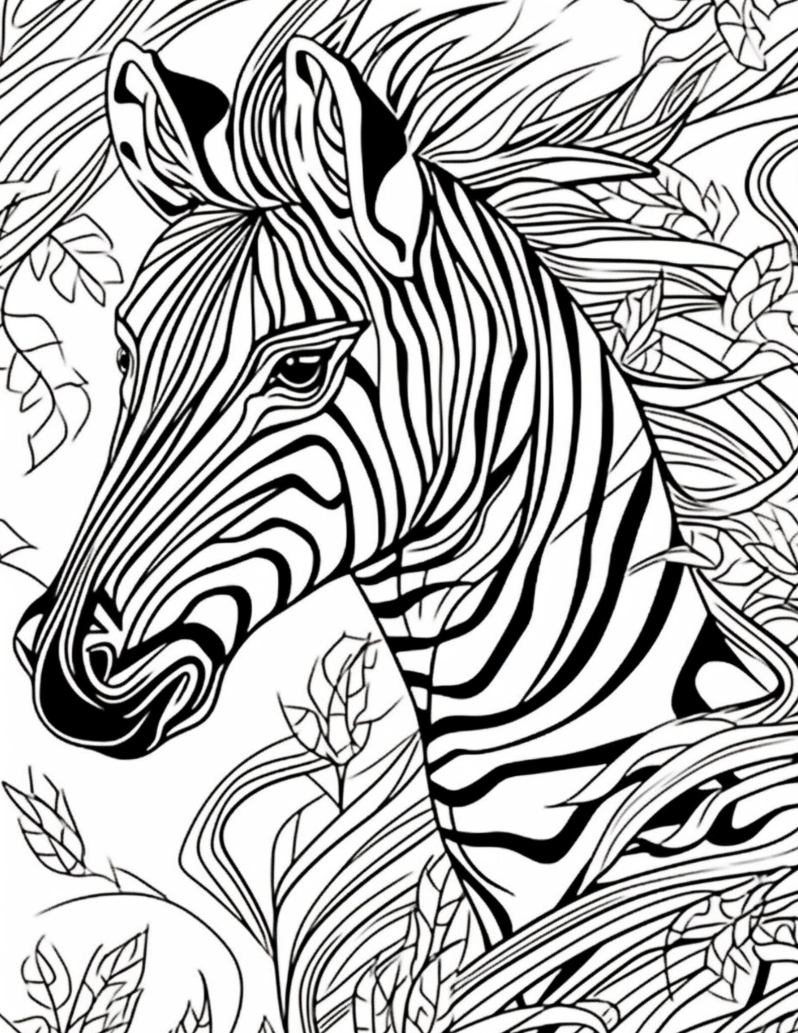 195 Zoo Animals Coloring Book Pages Printable Edit in Canva PNG JPG PDF ...