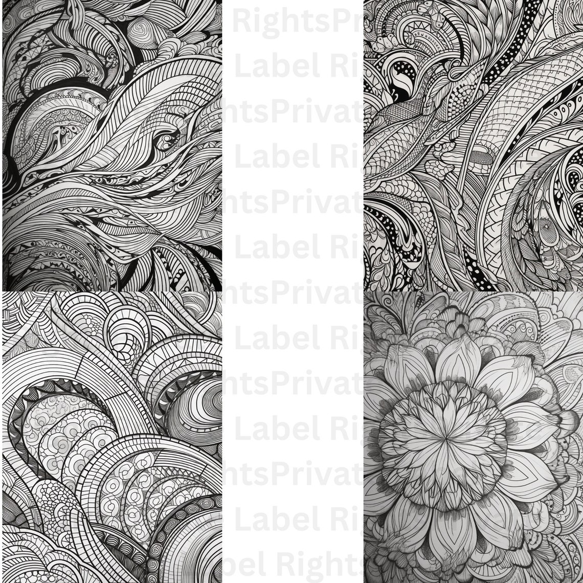 150 Patterns Adult Coloring Pages Amazon KDP Coloring Book - Etsy