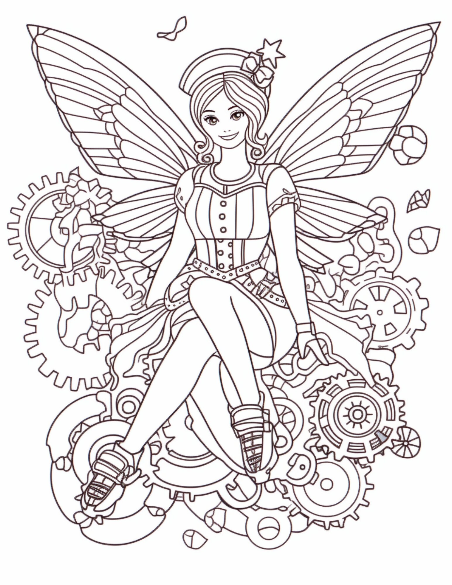 369 Fae Fairies Coloring Pages Plus 11 Cover Images Printable Edit in ...