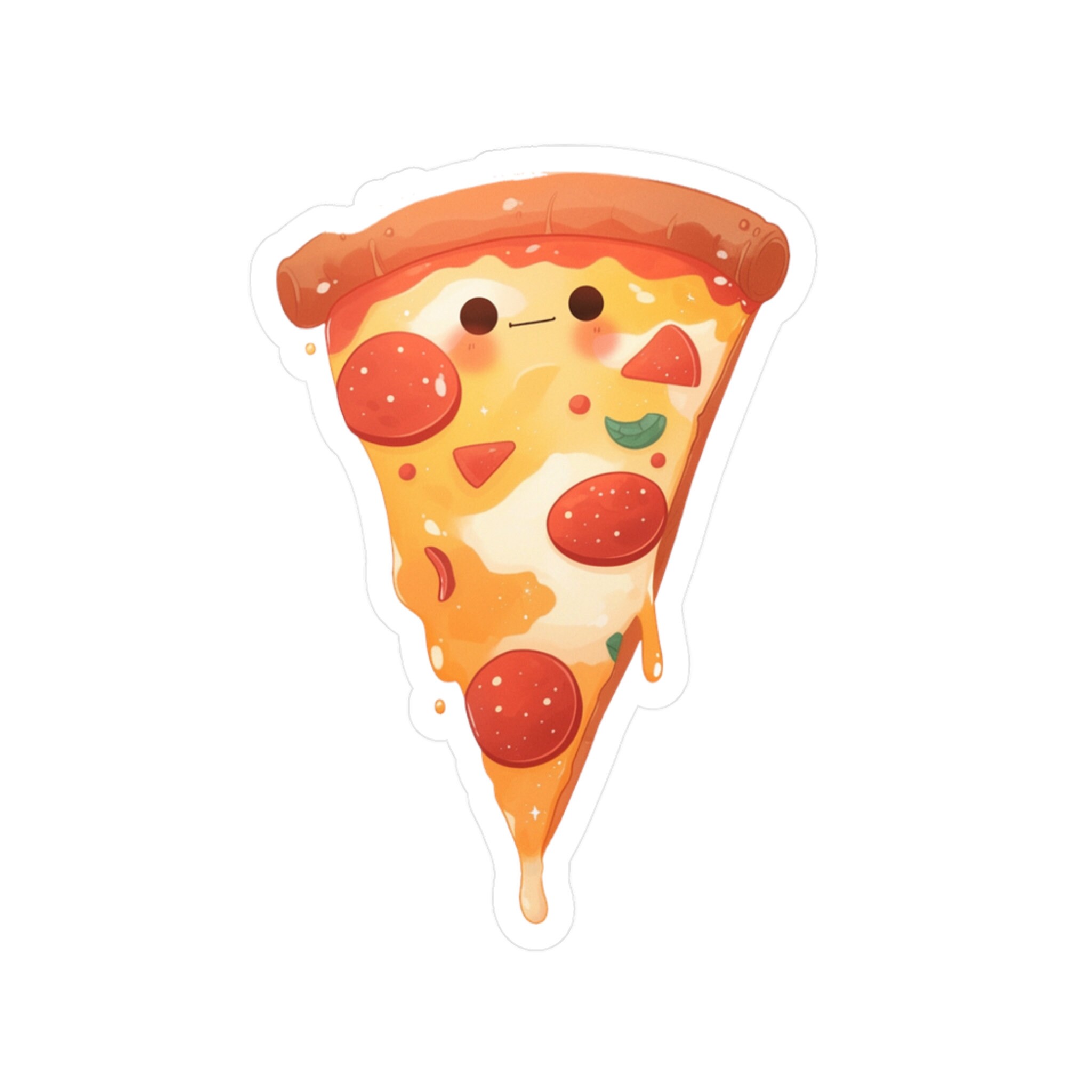 Cute Pizza Sticker - Etsy