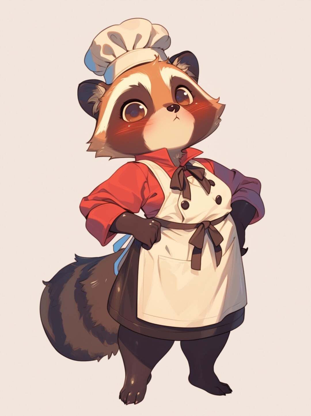 Chef Raccoon: EXCLUSIVE Furry Adoption, Instant Download - Etsy