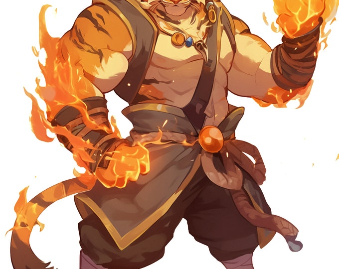 Elemental Fire Tiger: Furry Adoptable - Daily Adoptions - Furry Adopt ...
