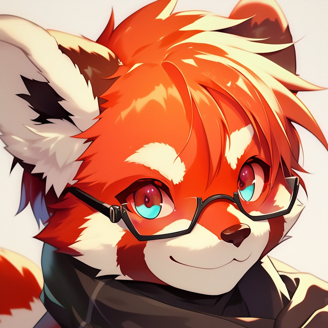 Anthro Red Panda Profile Pic Digital Download HD Image - Etsy