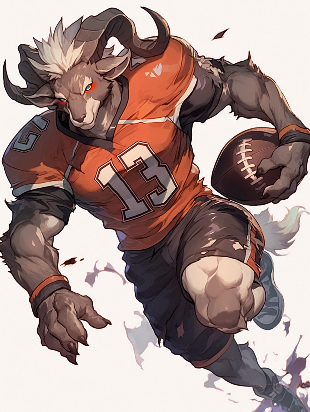 Goat Football Star! : EXCLUSIVE Furry Adoption! - Etsy