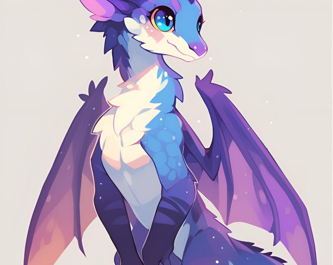 Purple Dragon Adoptable: EXCLUSIVE Furry Adoption, Reference Sheet ...