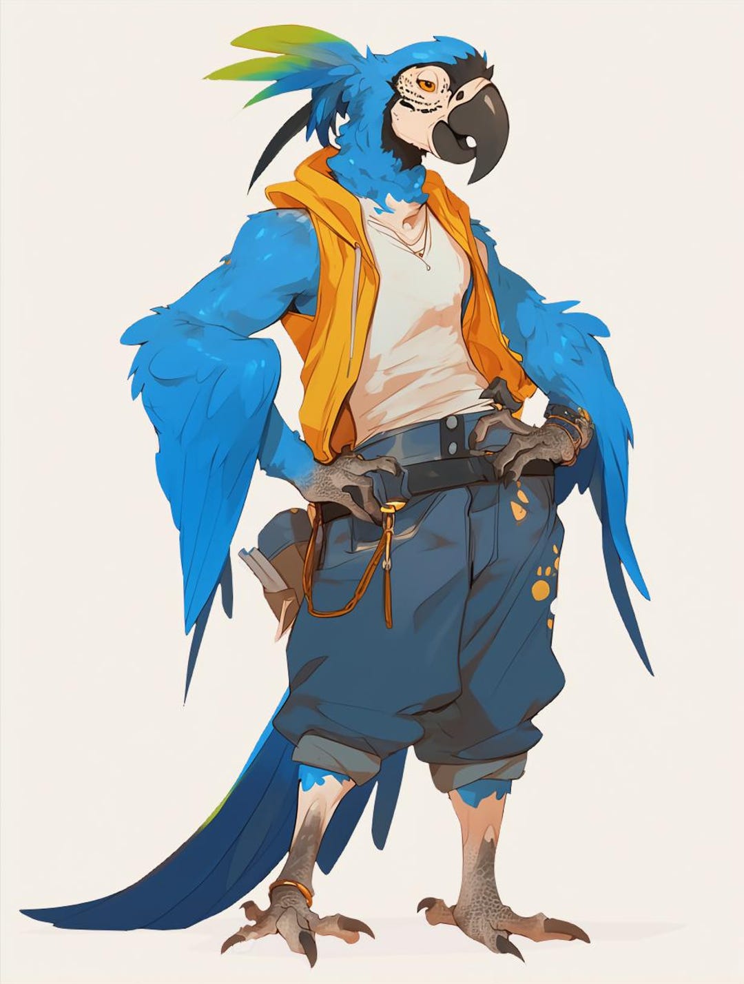 Macaw Parrot: EXCLUSIVE Furry Adoption, Instant Download - Etsy